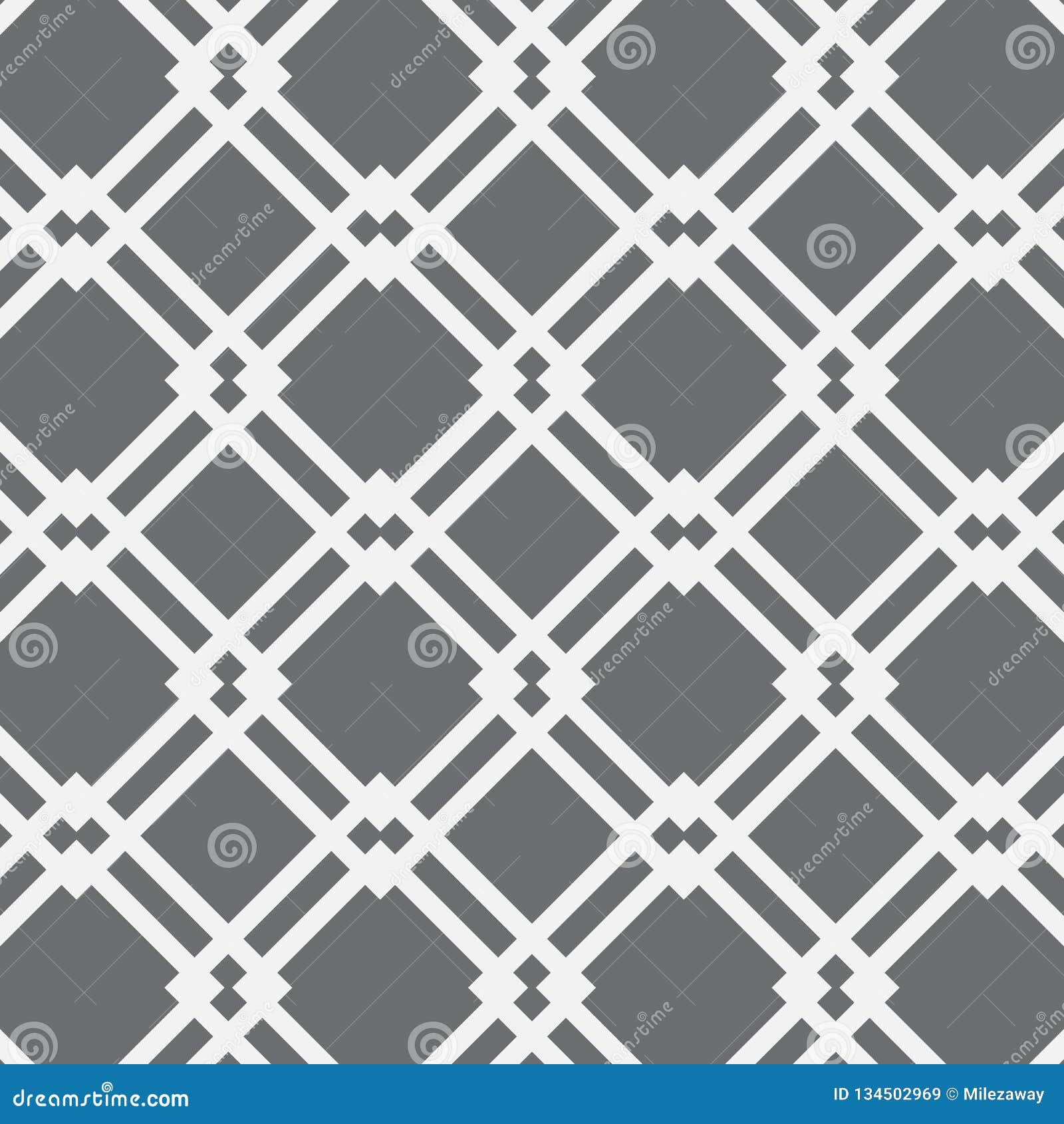Linear Square Diamond Shape Vector Pattern Stock Vector - Illustration ...