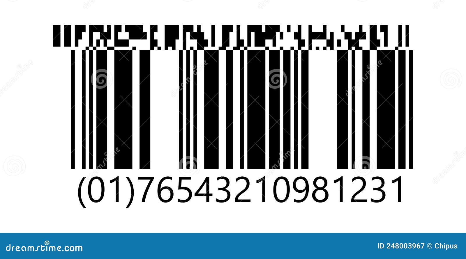 Linear Vector Bar Code Template. Barcode Pattern. Stock Vector - Illustration of scanner, symbol ...