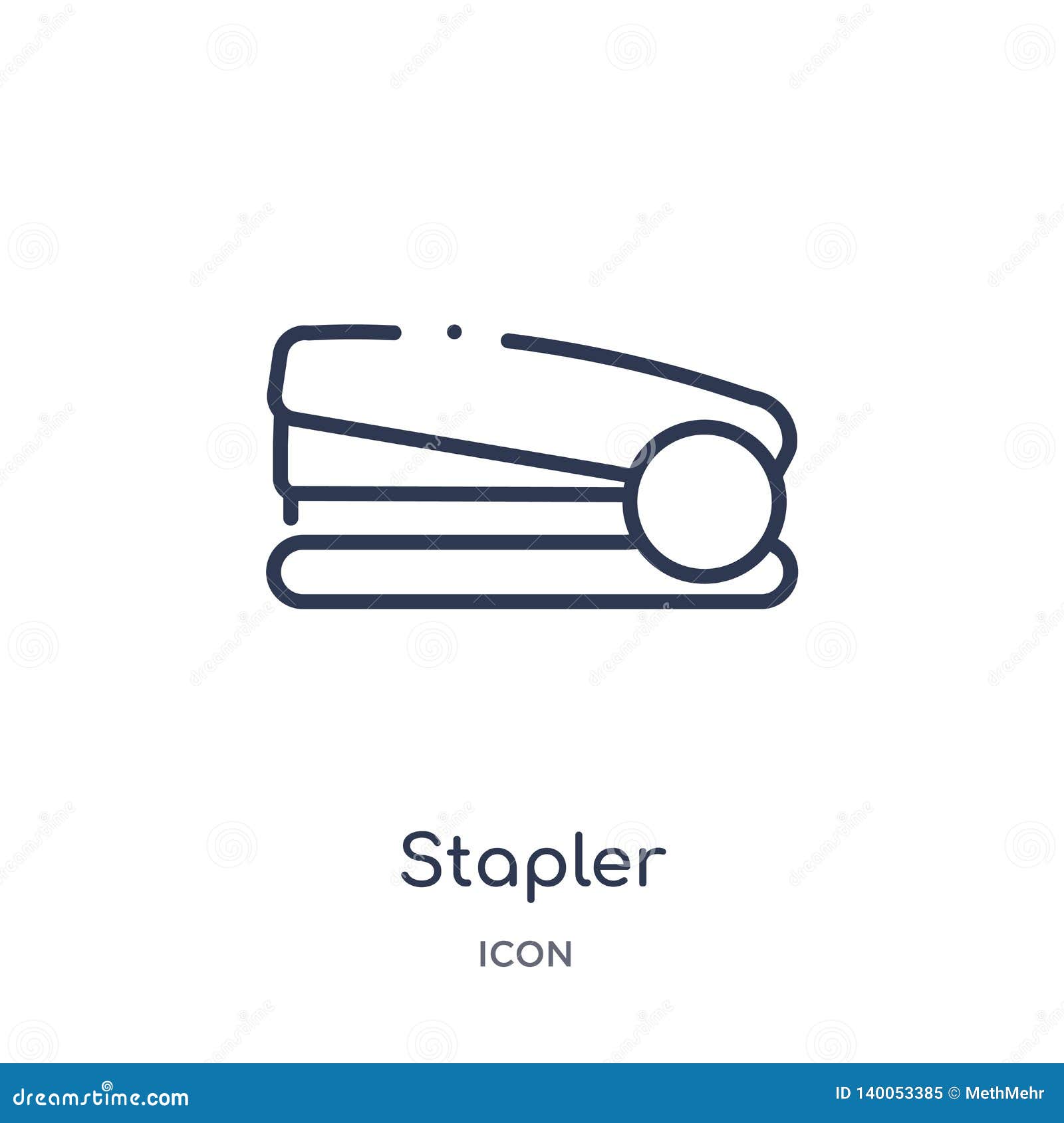 Linear Stapler Icon From Construction Tools Outline Collection. Thin ...