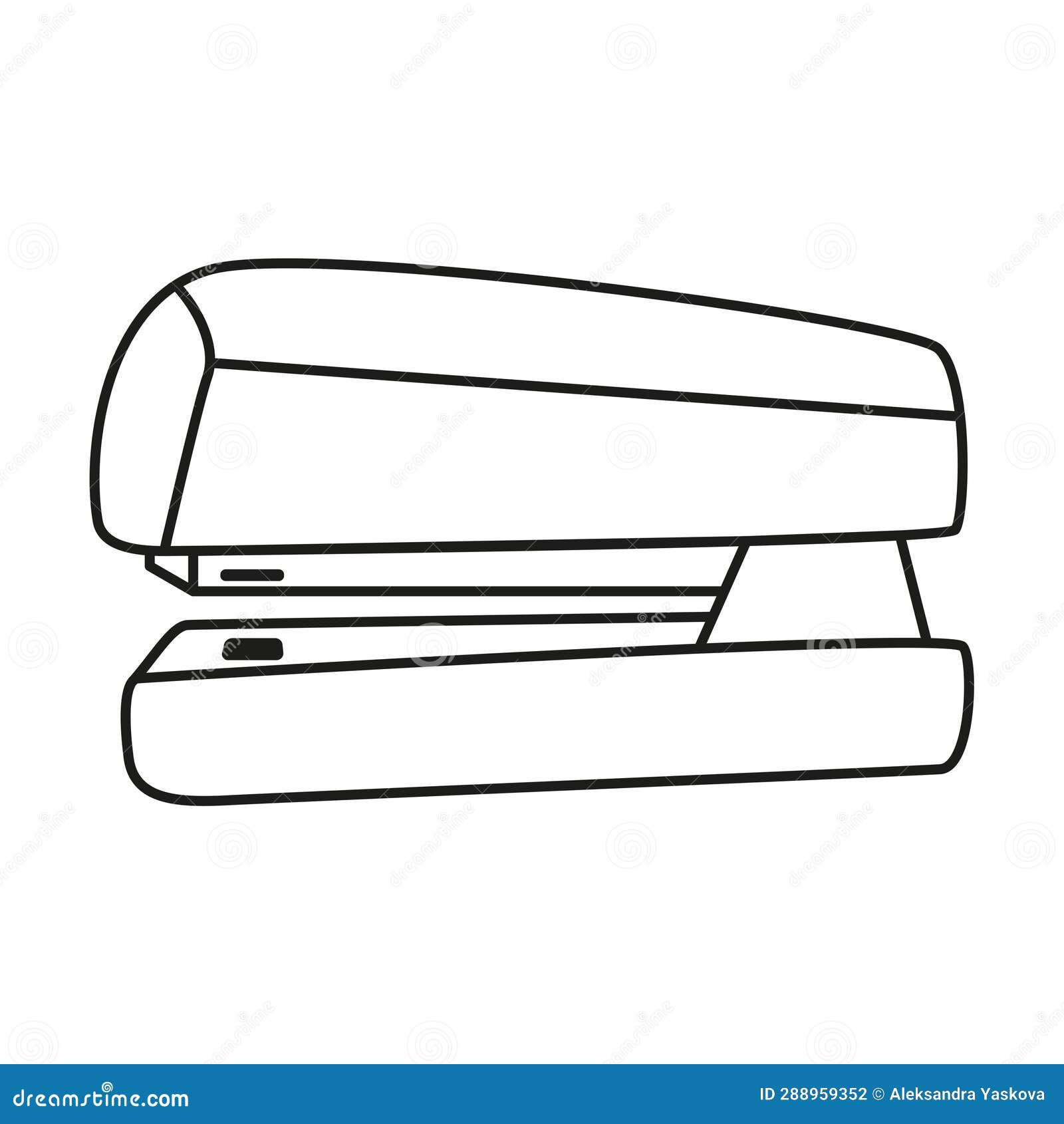 Linear Stapler Icon From Construction Tools Outline Collection. Thin Line Stapler Vector ...