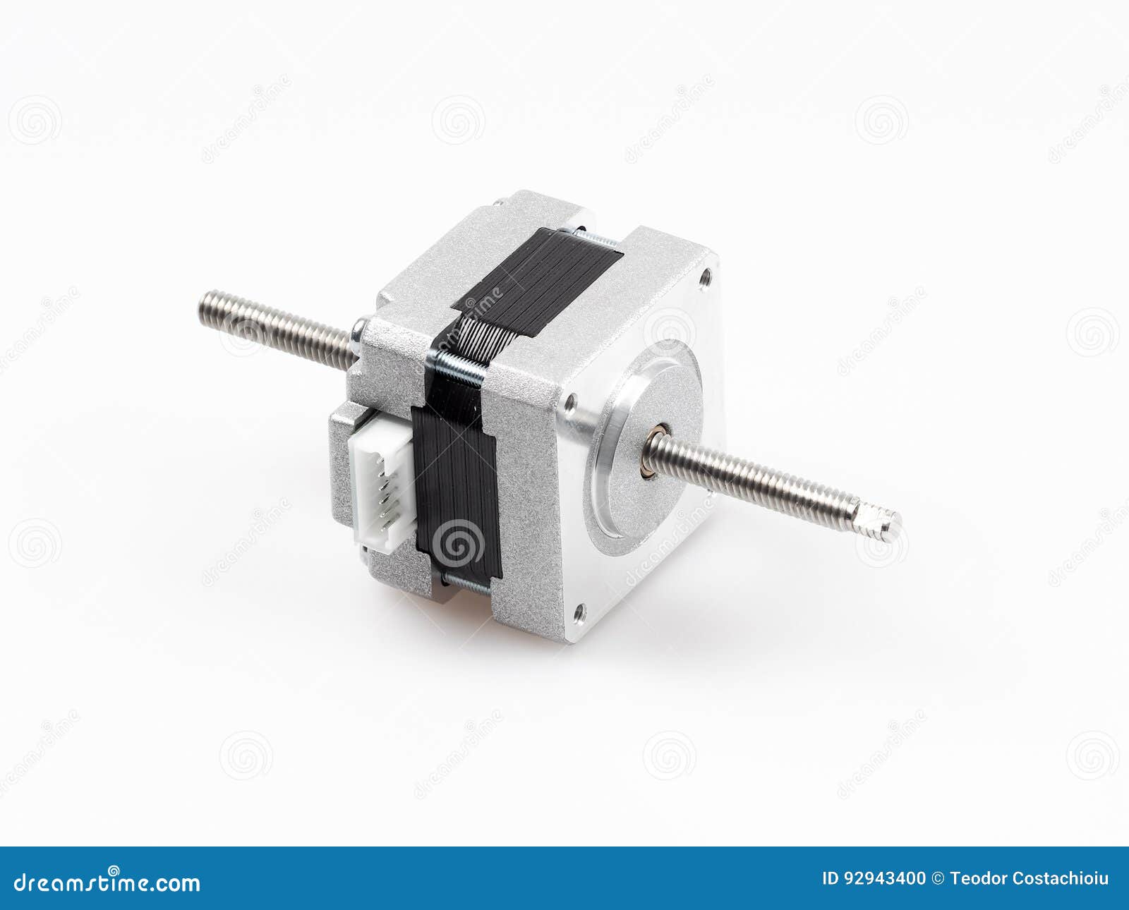 Linear Stepper Motor Actuator Stock Photo - Image of rotor, machine ...