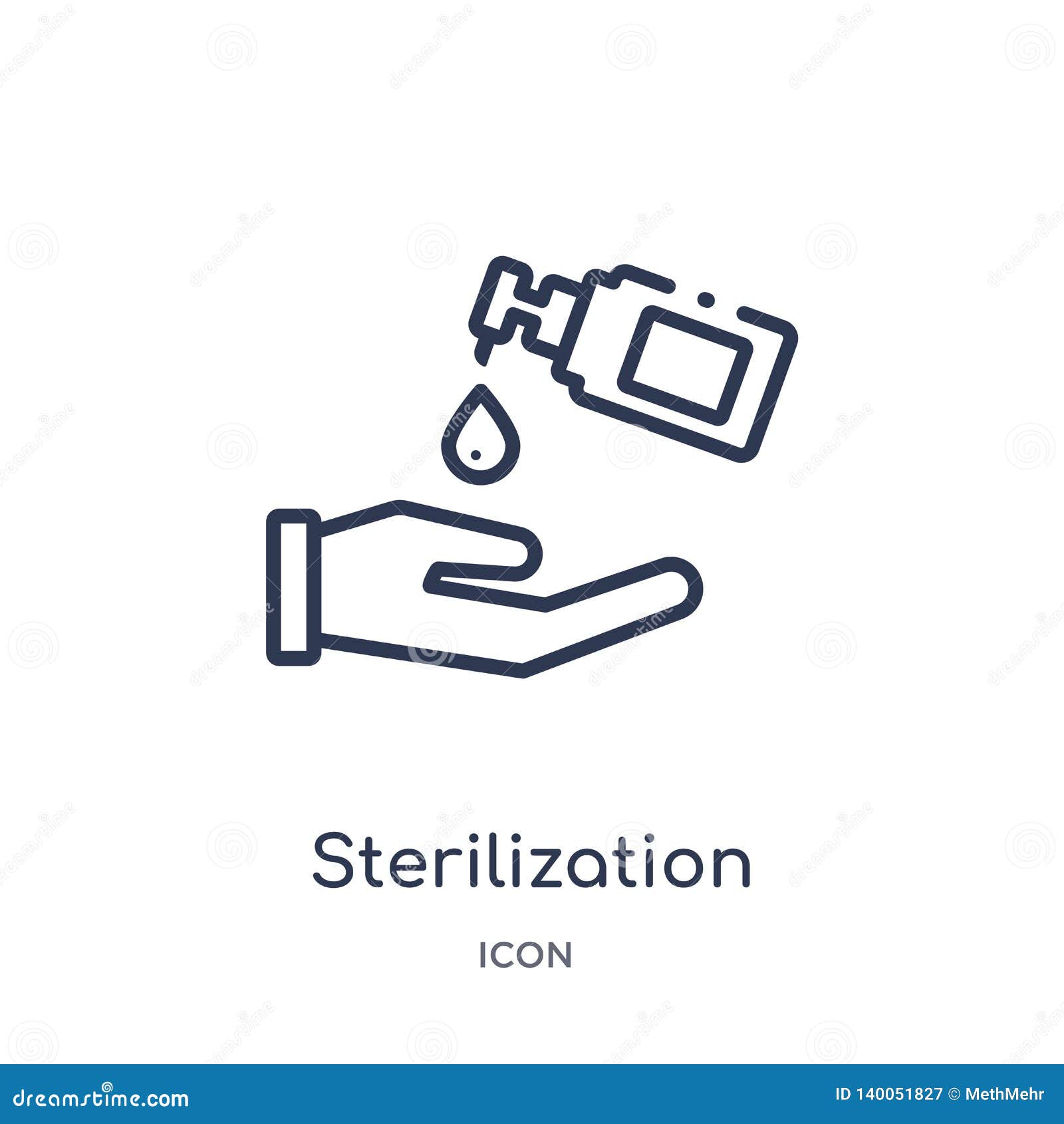 Sterilization Linear Icon. Modern Outline Sterilization Logo Con Vector ...