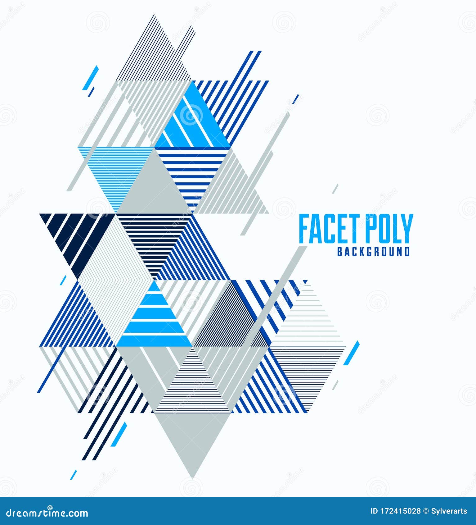 Linear Striped Abstract Vector Dimensional 3D Background with Isolated ...