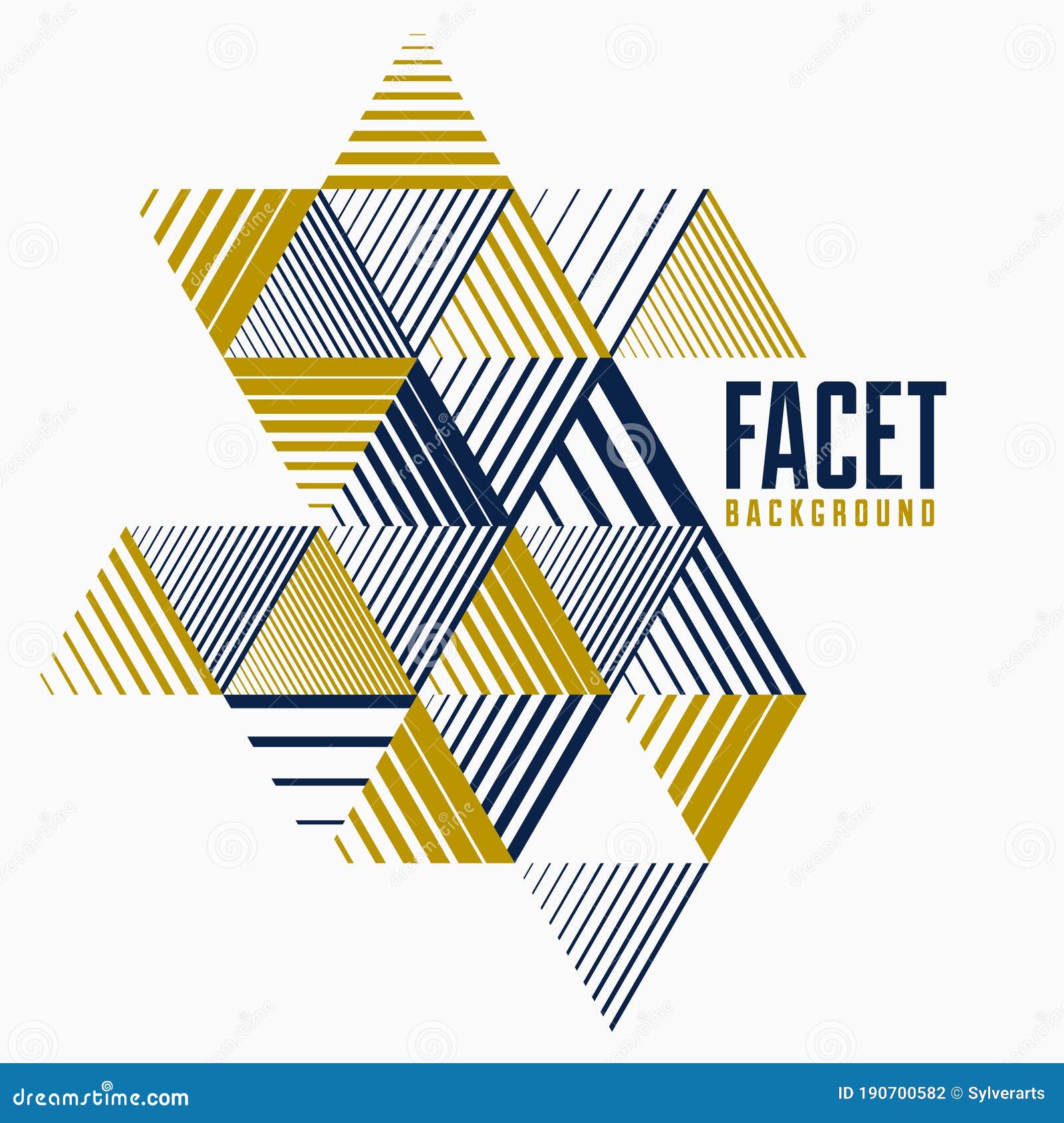 Linear Striped Abstract Vector Dimensional 3D Background with Isolated ...