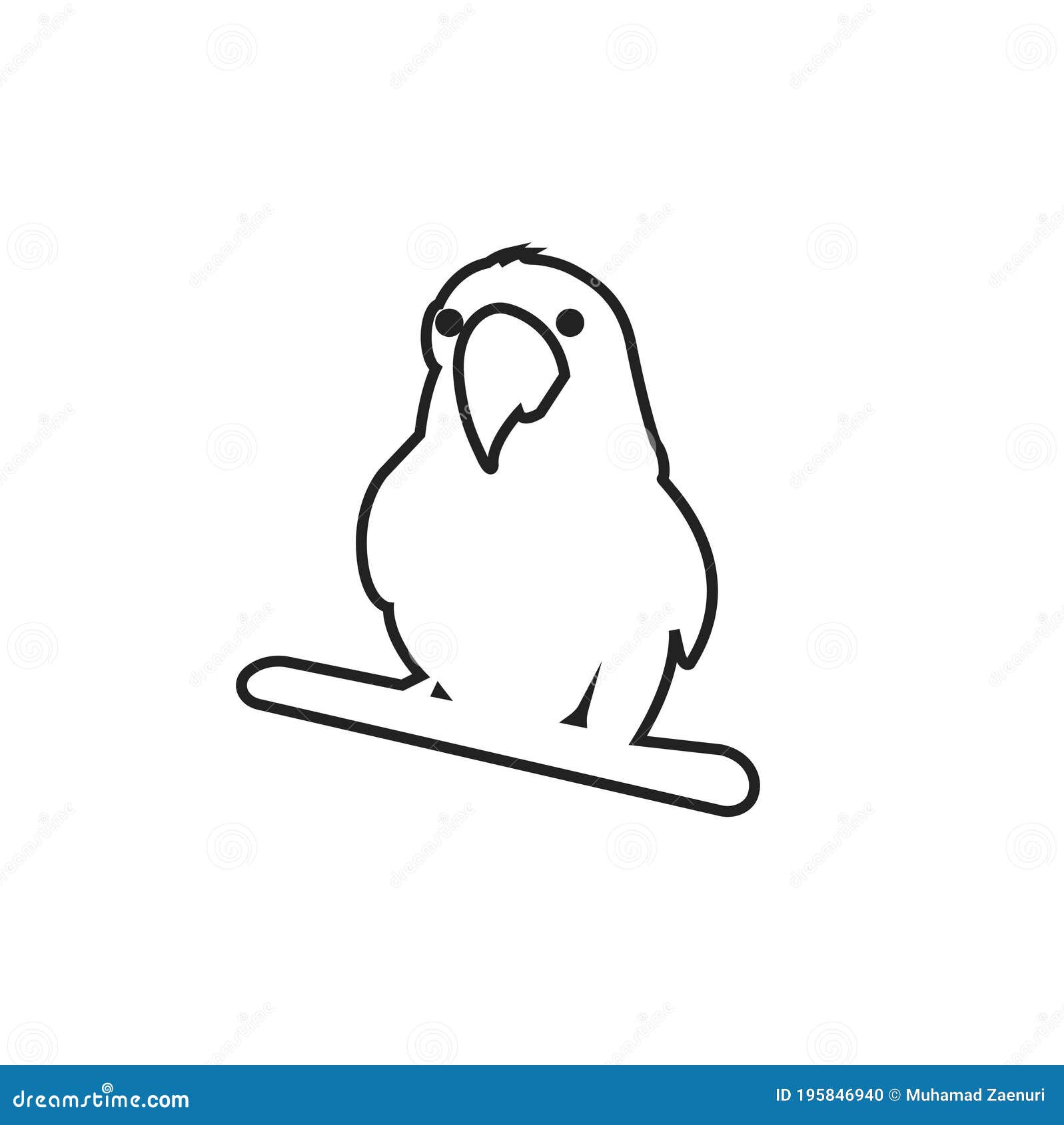 Linear stylized drawing. stock vector. Illustration of cute - 195846940