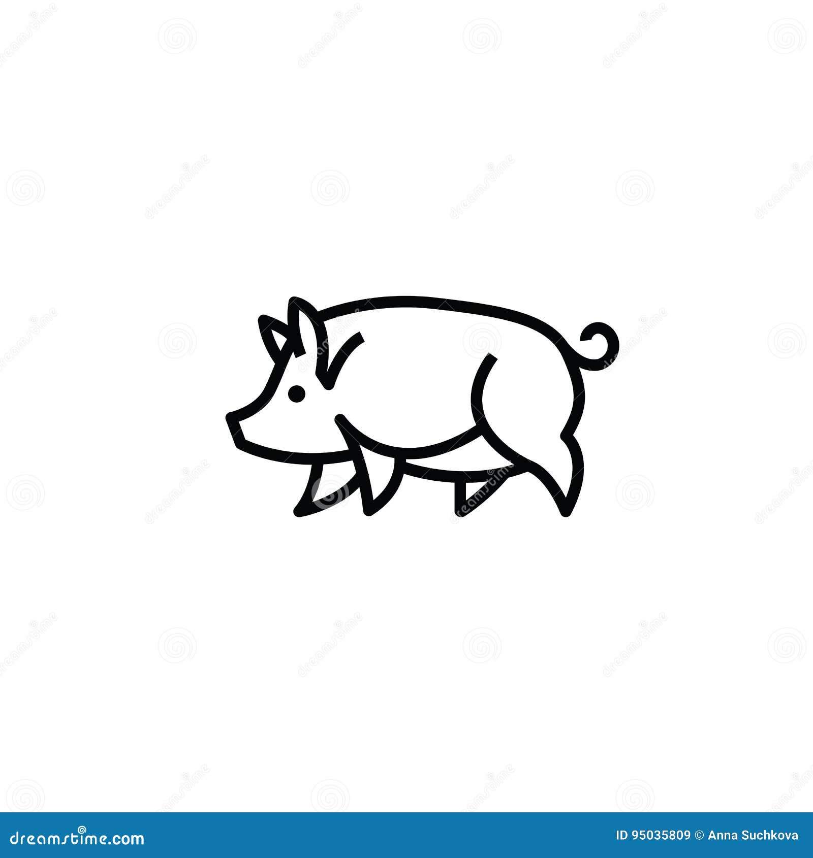 Dog Bristly Hair Logo Icon Cartoon Vector | CartoonDealer.com #169688531