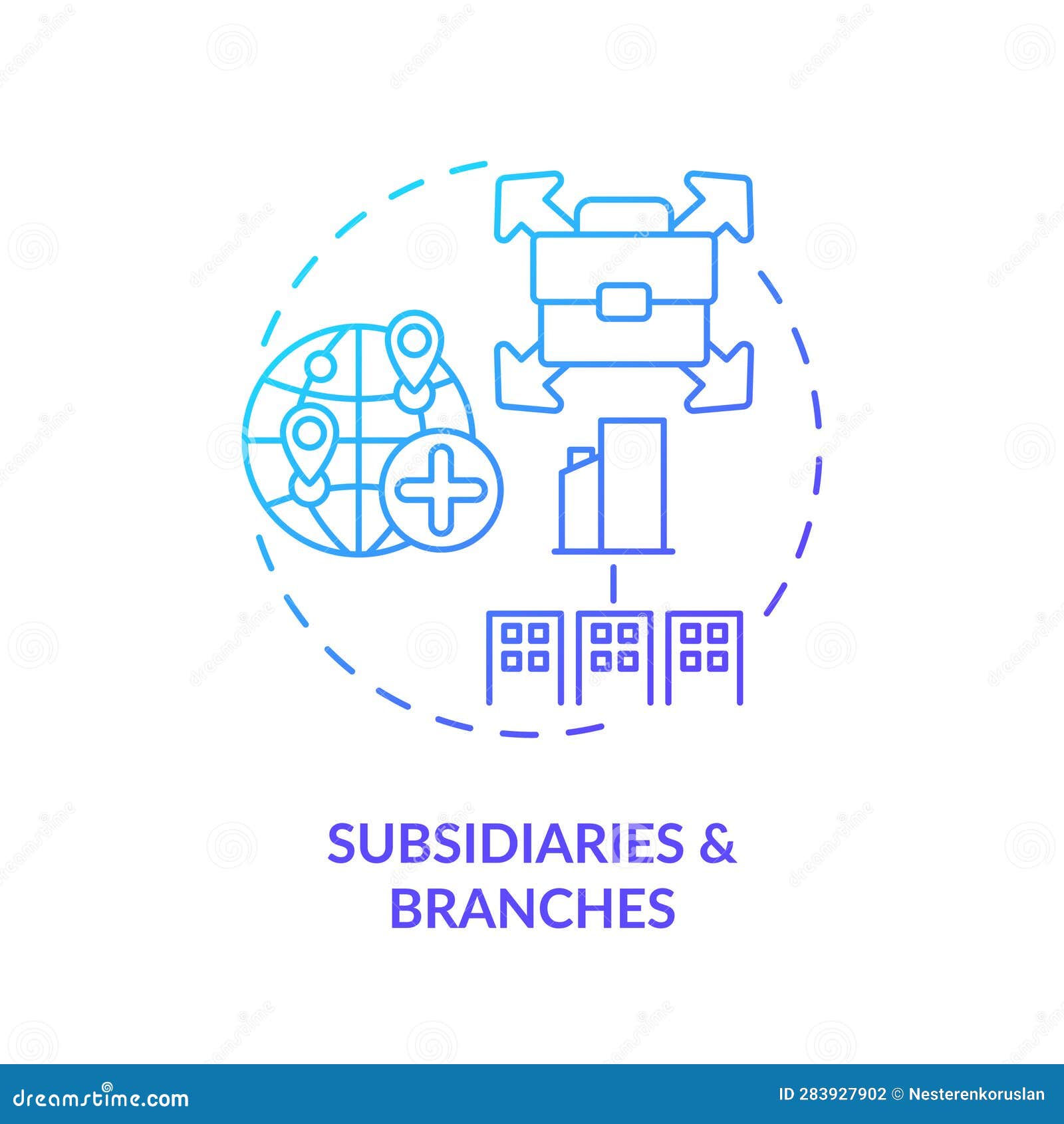 Linear Subsidiaries and Branches Icon FDI Concept Stock Vector ... Linear Subsidiaries and Branches Icon FDI Concept Stock Vector ...