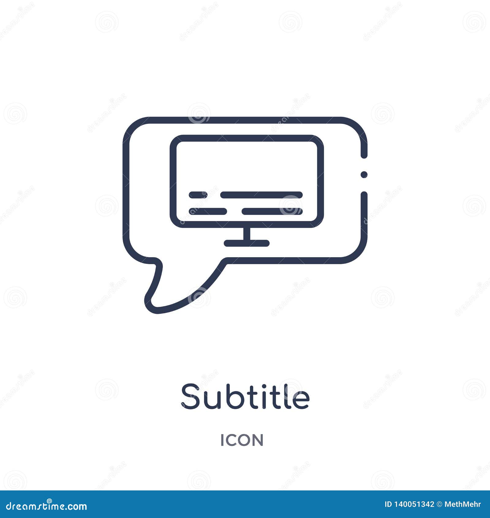 Linear Subtitle Icon From Cinema Outline Collection. Thin Line Subtitle ... Linear Subtitle Icon From Cinema Outline Collection. Thin Line Subtitle ...