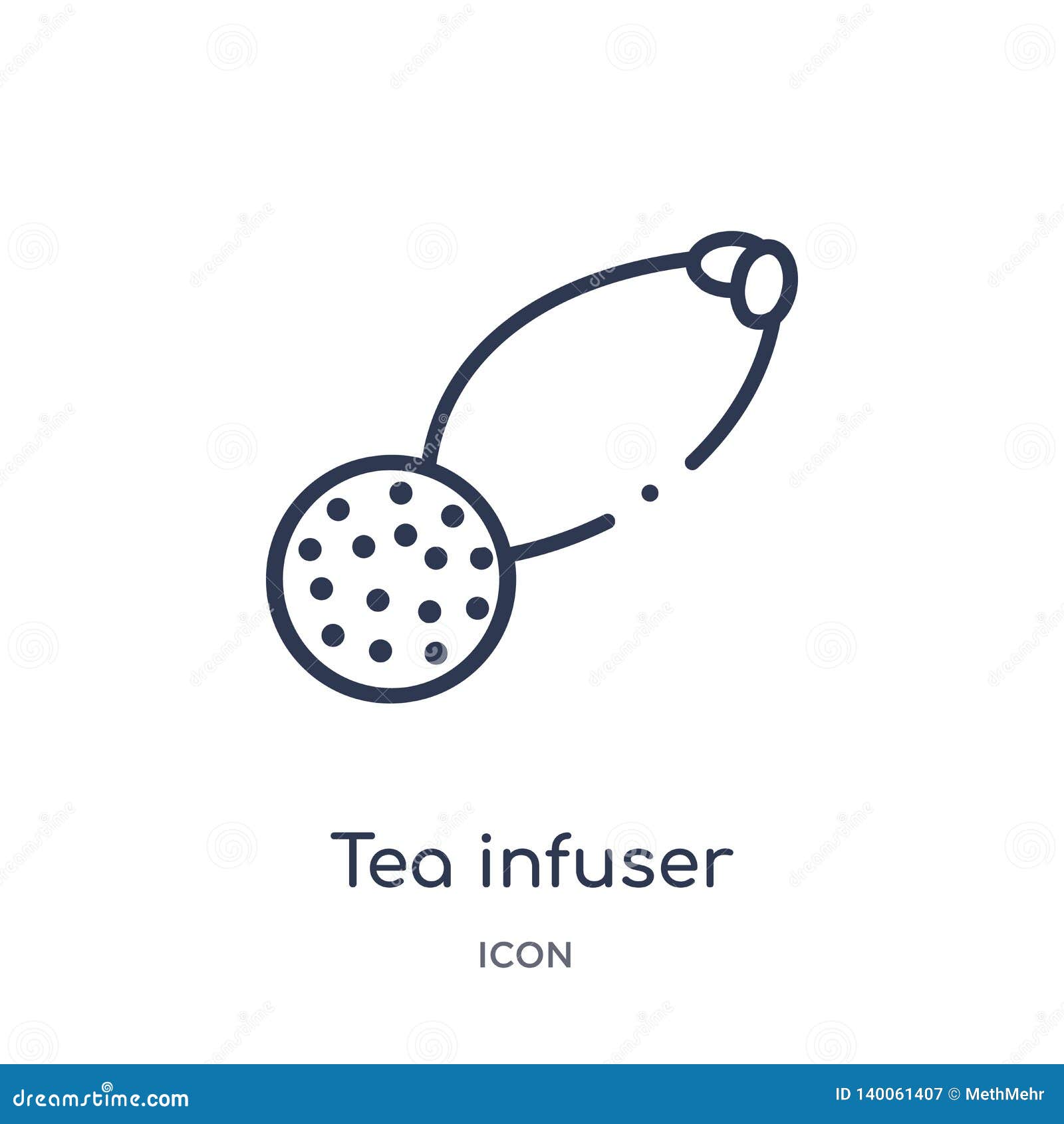 Linear Tea Infuser Icon from Kitchen Outline Collection. Thin Line Tea ...