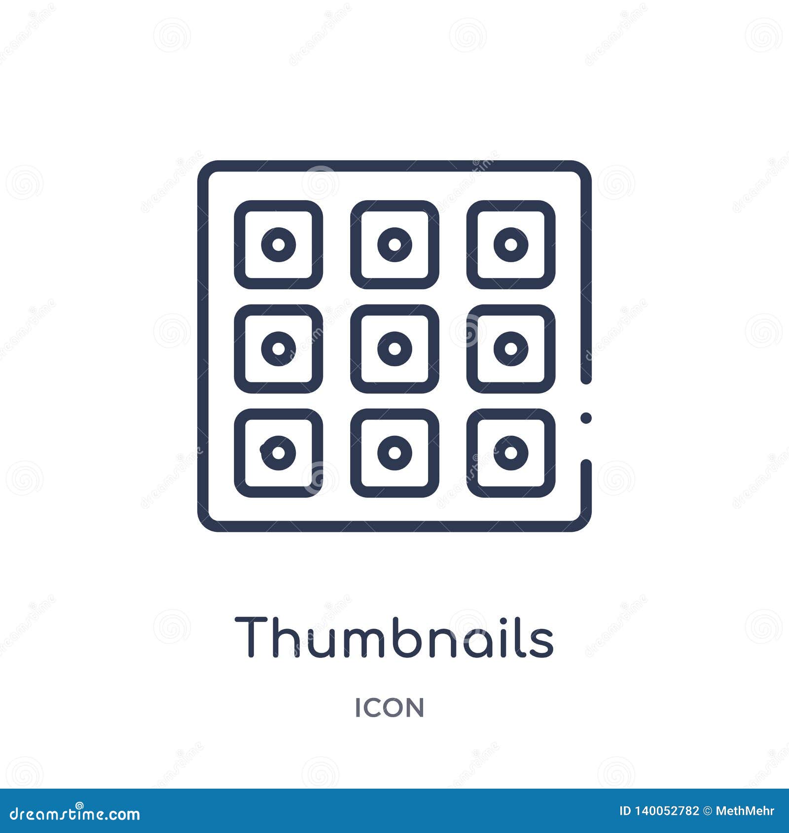 Thumbnails Icon Vector Isolated On White Background, Thumbnails ...