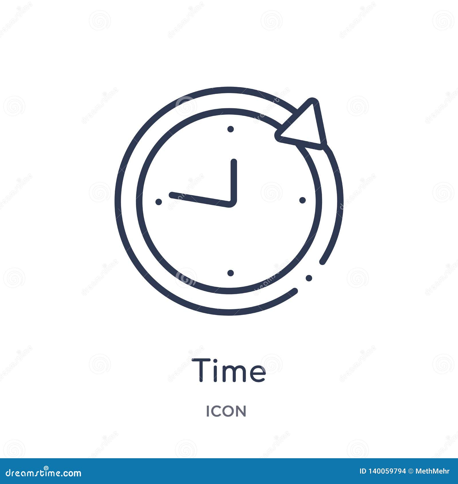 Linear Time Zones Icon From Airport Terminal Outline Collection. Thin ...