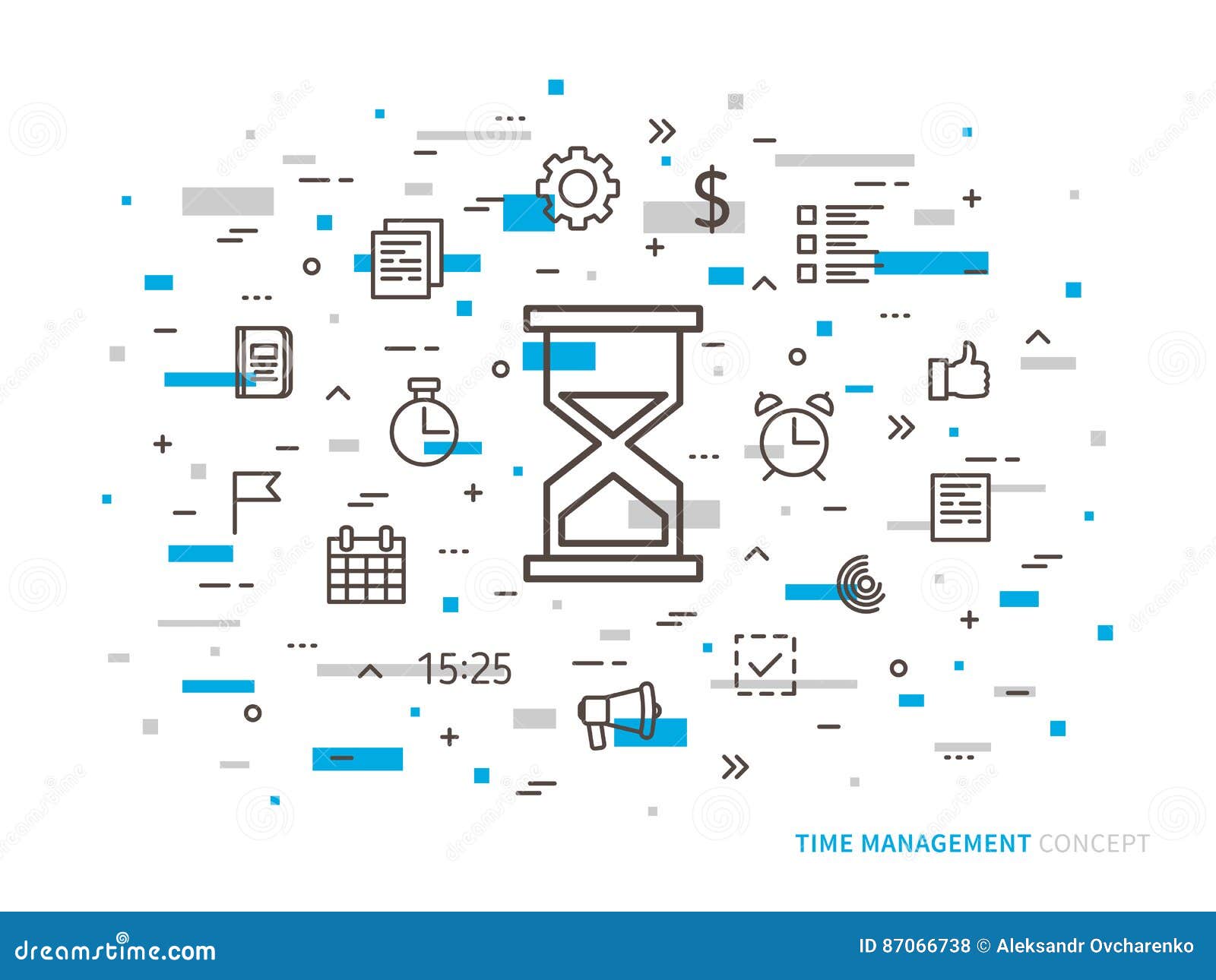 Linear Time Zones Icon From Airport Terminal Outline Collection. Thin ...