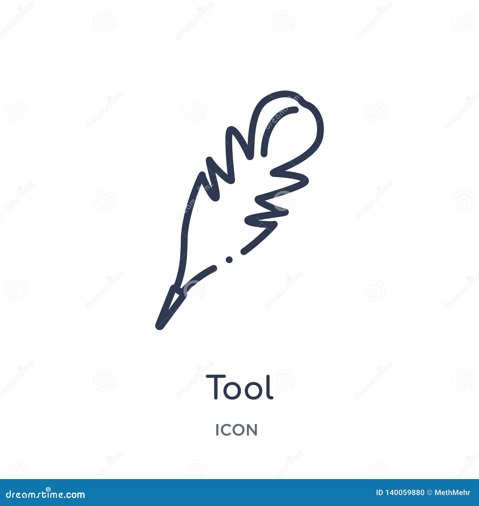 Linear Tool Bag Icon From Construction Outline Collection. Thin Line ...