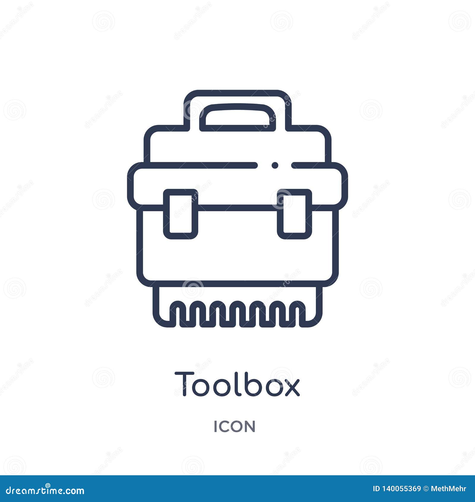 Linear Toolbox Icon from Electrian Connections Outline Collection. Thin ... Linear Toolbox Icon from Electrian Connections Outline Collection. Thin ...