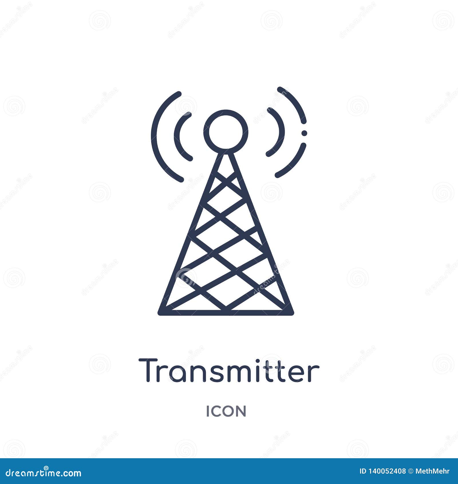 Linear Transmitter Icon From Comunation Outline Collection. Thin Line ... Linear Transmitter Icon From Comunation Outline Collection. Thin Line ...