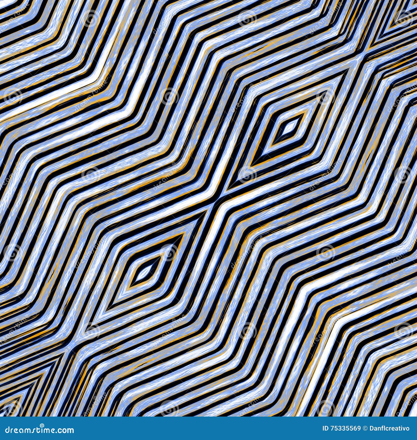 Linear Tribal Pattern stock image. Image of mosaic, african - 75335569