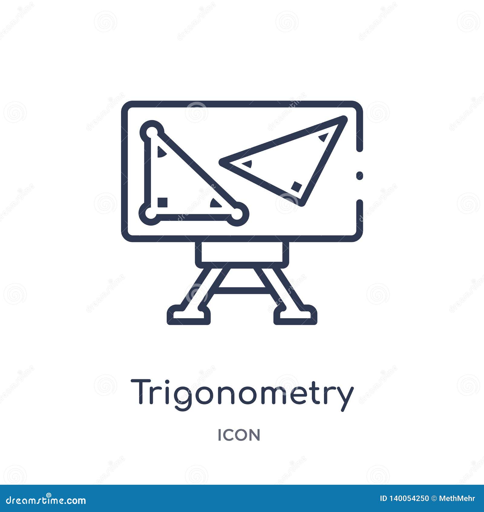 Linear Trigonometry Icon from Elearning and Education Outline ... Linear Trigonometry Icon from Elearning and Education Outline ...