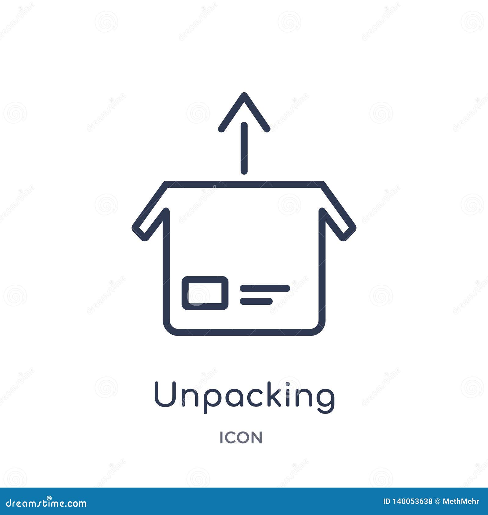 Unpacking Icon. Trendy Unpacking Logo Concept On White Background From ...