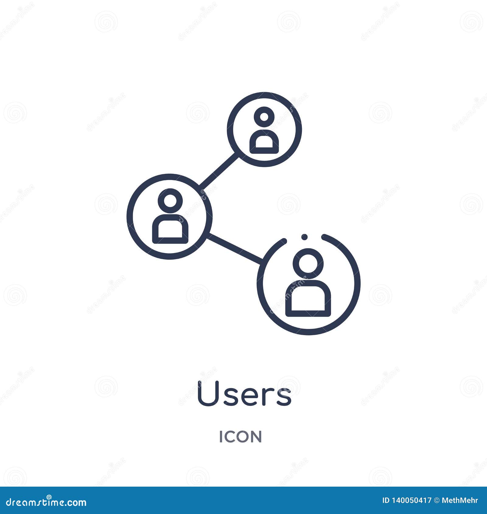 Linear Users Interconnected Icon from Business and Analytics Outline ... Linear Users Interconnected Icon from Business and Analytics Outline ...