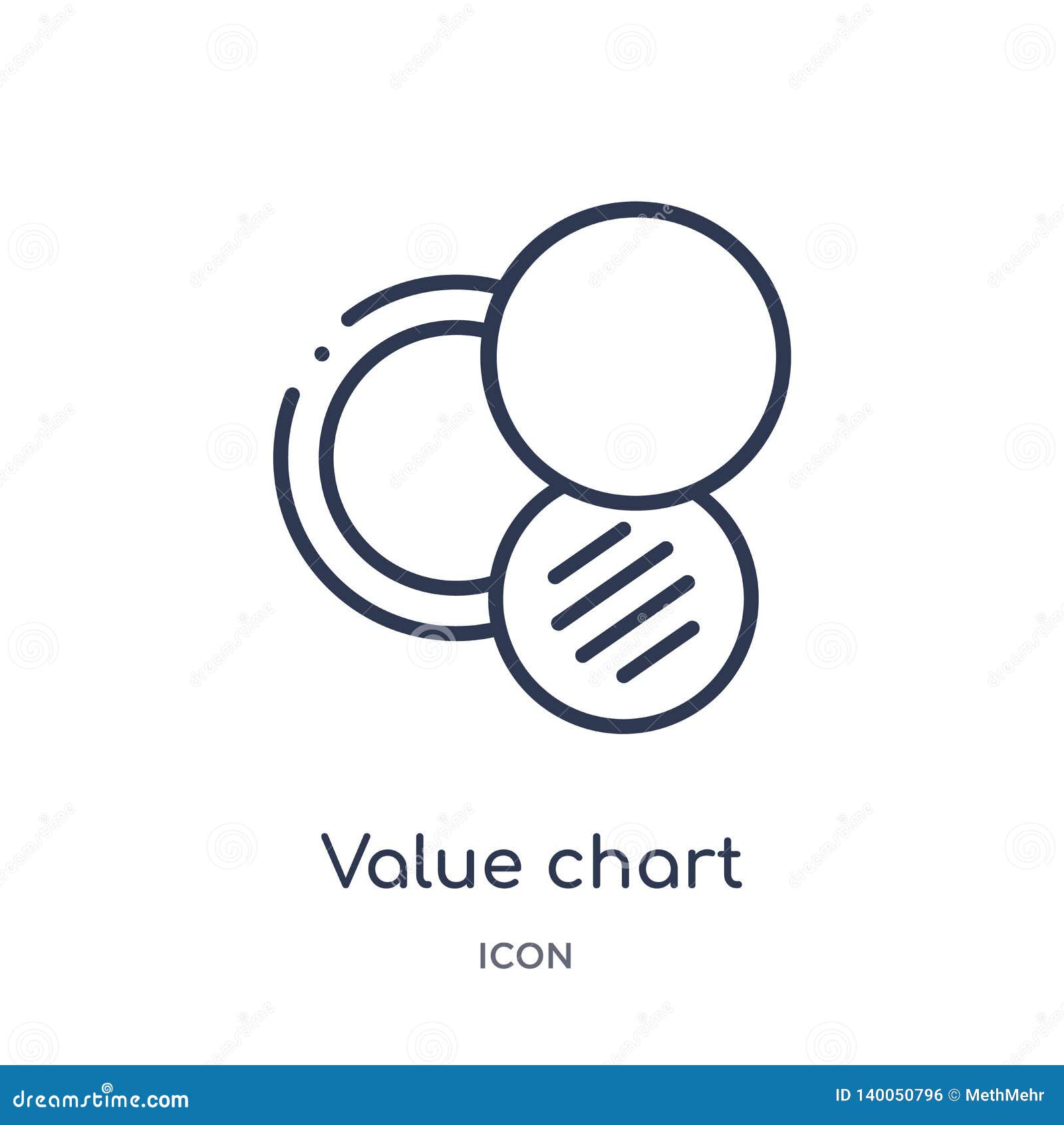 Linear Value Chart Icon from Business and Analytics Outline Collection ...
