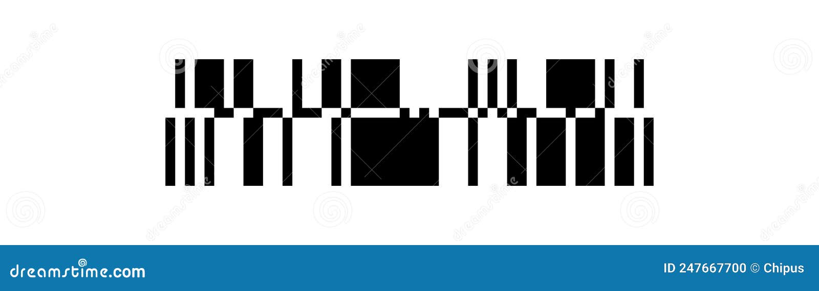 Linear Vector Bar Code Template. Barcode Pattern. Stock Vector ...