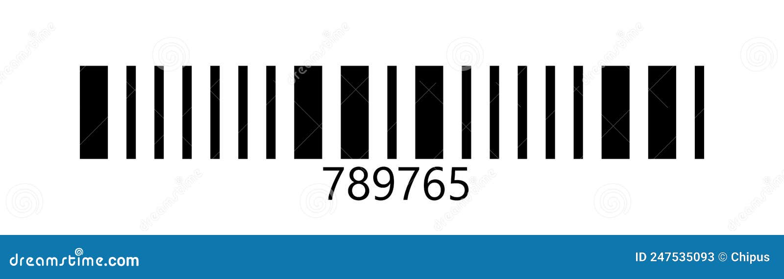Linear Vector Bar Code Template. Barcode Pattern. Stock Vector ...