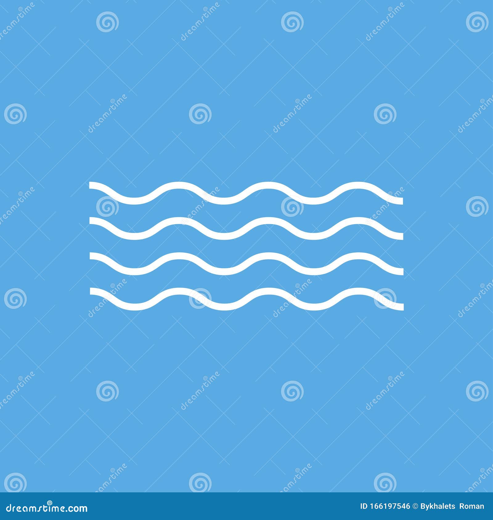 Linear Vector Isolated Waves on Blue Background. Curved Vector Lines ... Linear Vector Isolated Waves on Blue Background. Curved Vector Lines ...