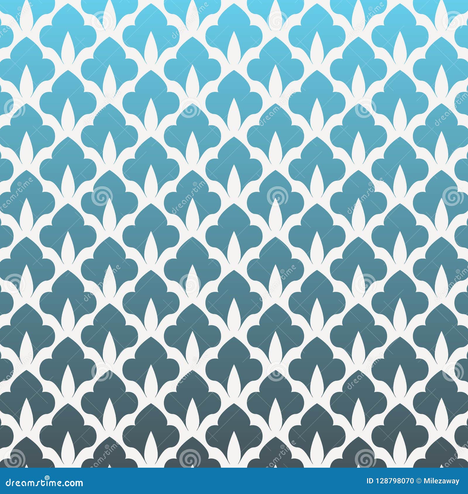 Linear Vector Pattern, Repeating Abstract Flower or Floral Graphic ...