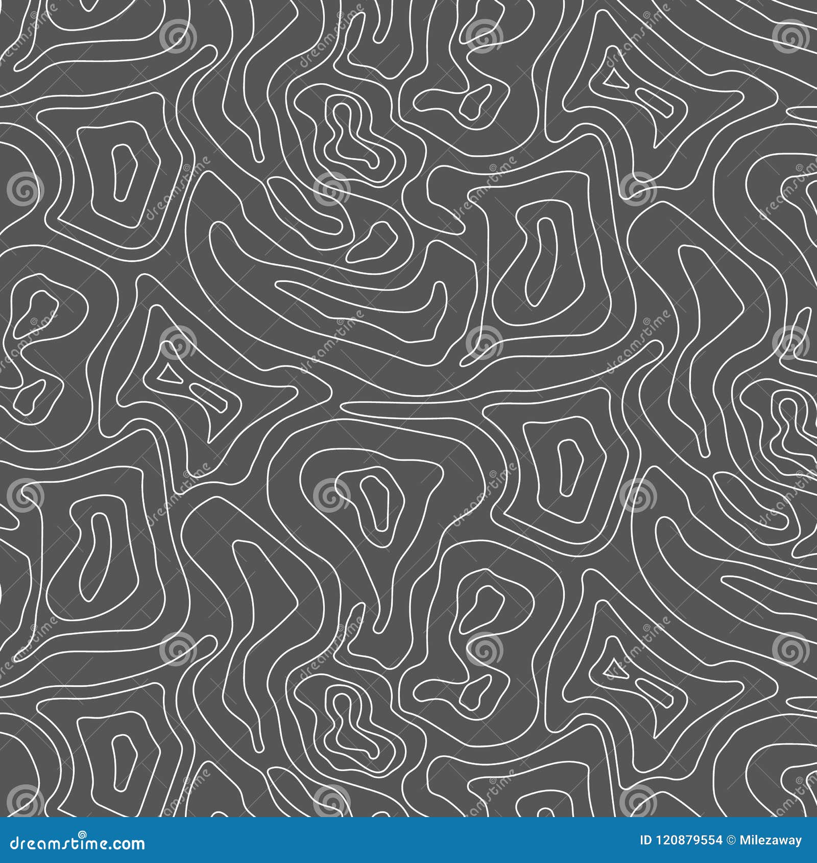 Linear Vector Pattern, Repeating Abstract Linear Ridge Map. Vector ...