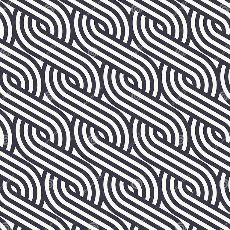 Linear Vector Pattern Repeating Braiding Lines Styles Pattern Made from a Quarter Linear of ...