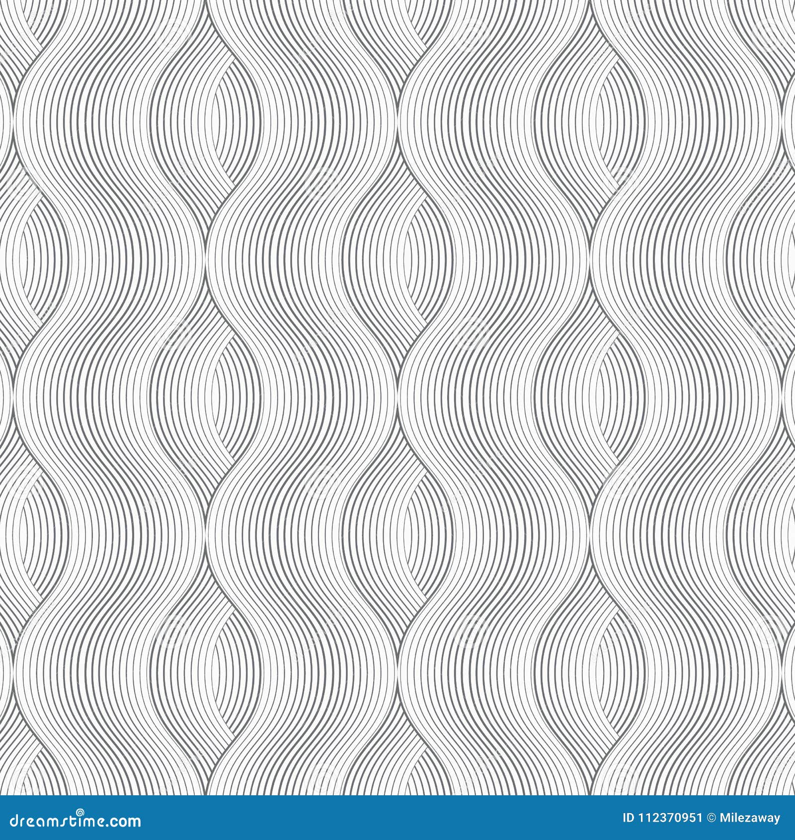 Linear Vector Pattern Repeating Curve Wave Line Hide Beyond Each Stock Vector Illustration Of