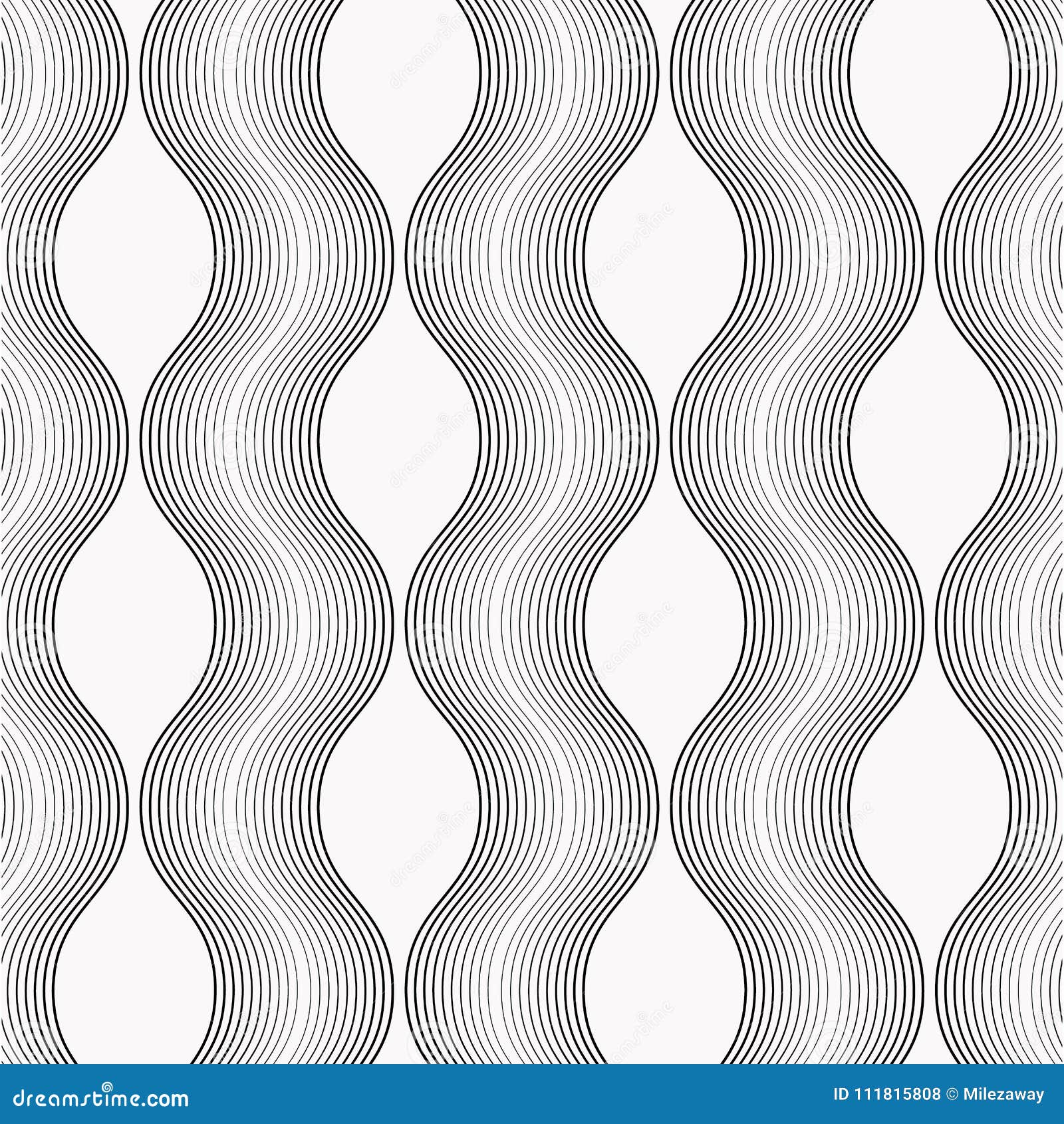 Thick Wave Lines Seamless Background Royalty-Free Stock Photo ...
