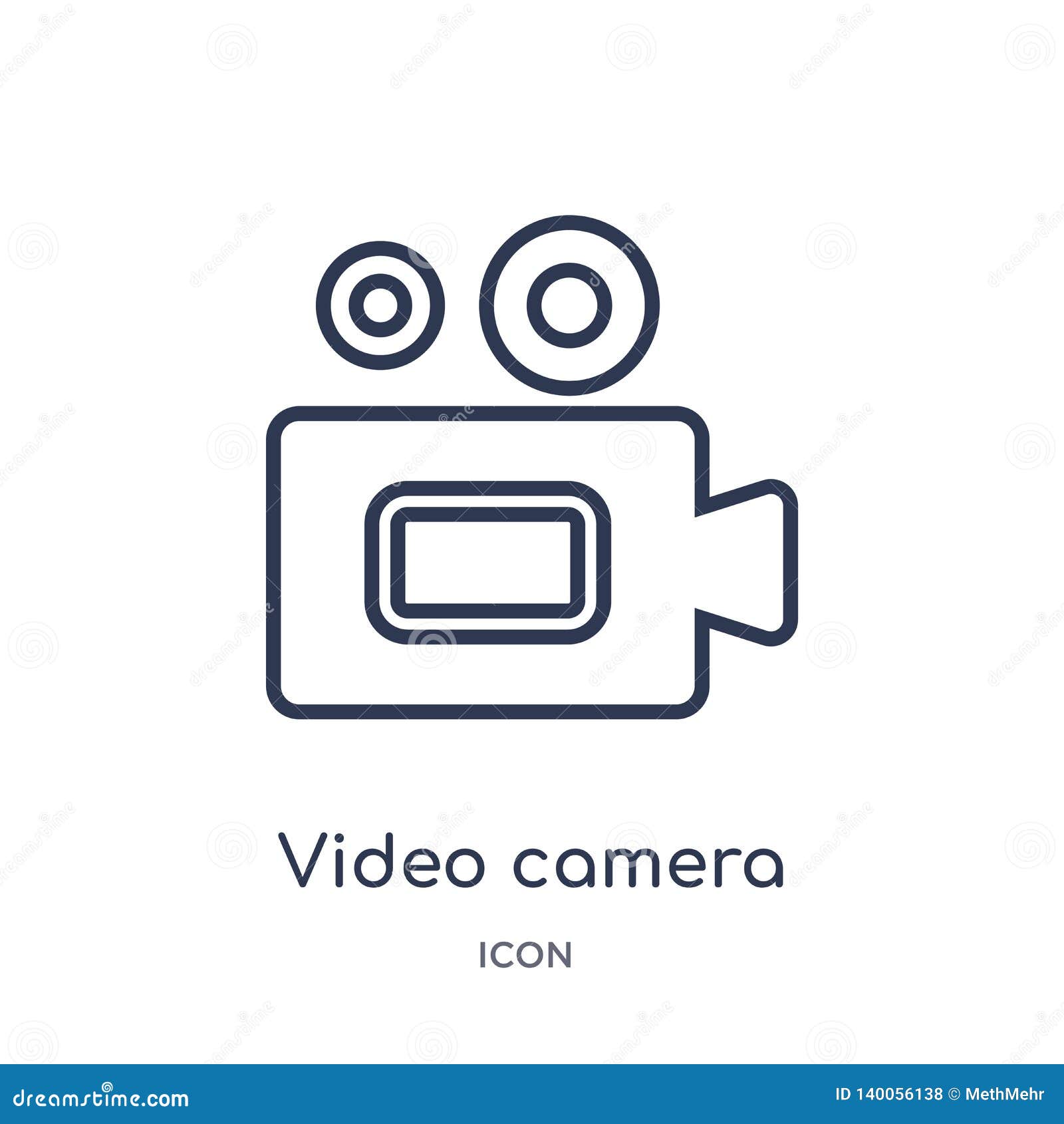Linear Video File List Icon From Electronic Stuff Fill Outline ...