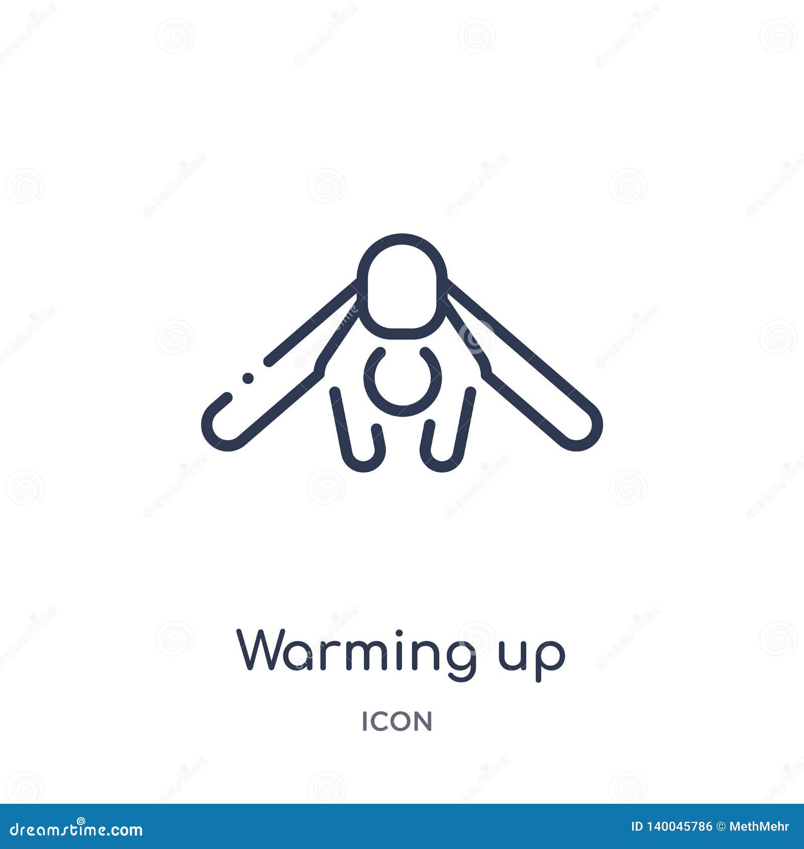 Linear Warming Up Icon from Activity and Hobbies Outline Collection ...