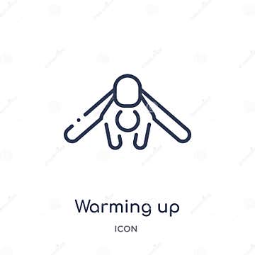 Linear Warming Up Icon from Activity and Hobbies Outline Collection ...