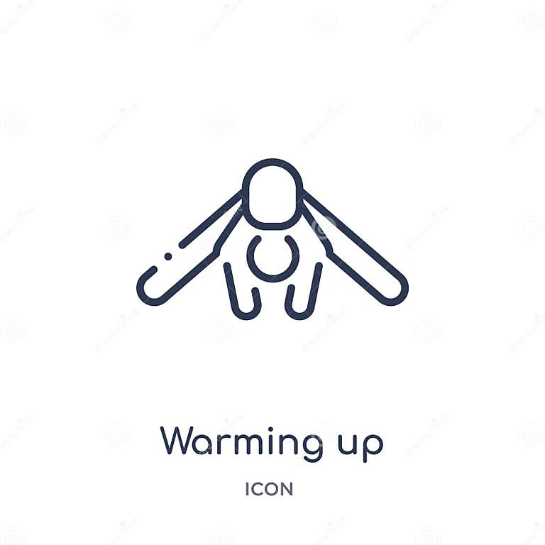 Linear Warming Up Icon from Activity and Hobbies Outline Collection ...