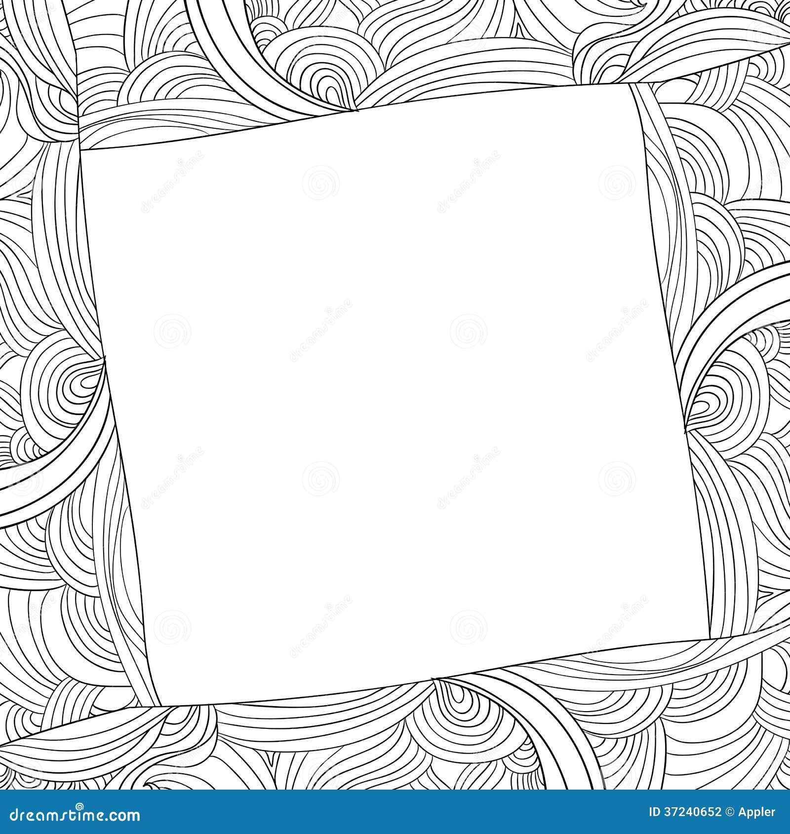 Linear waves border stock illustration. Illustration of drawn - 37240652