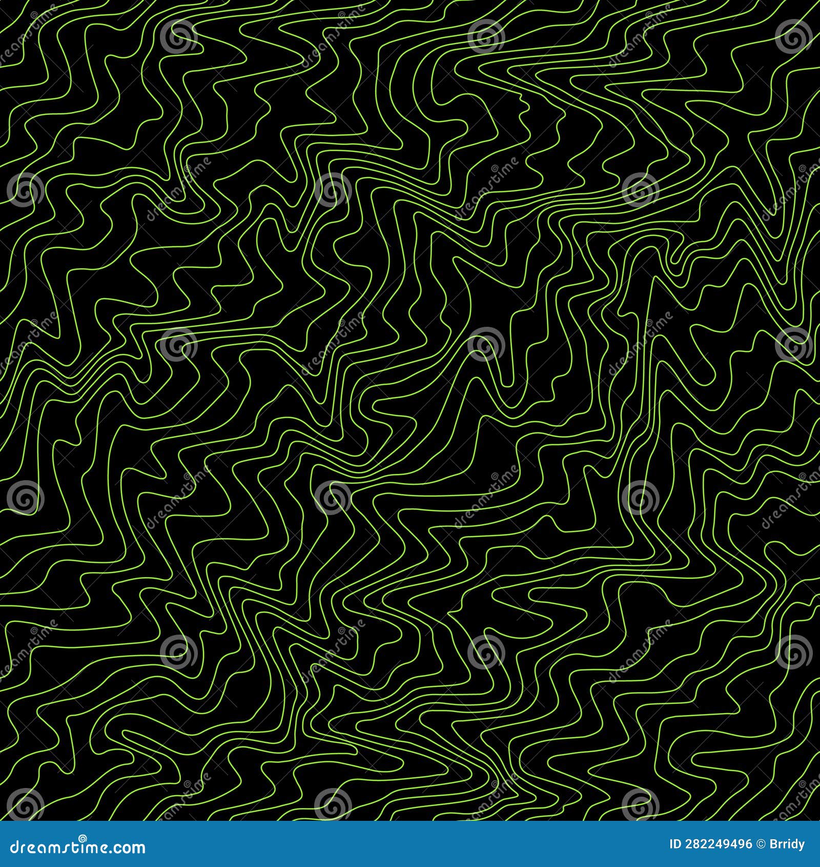 Linear Weather Map Background. Vector Topographic Seamless Pattern with ...