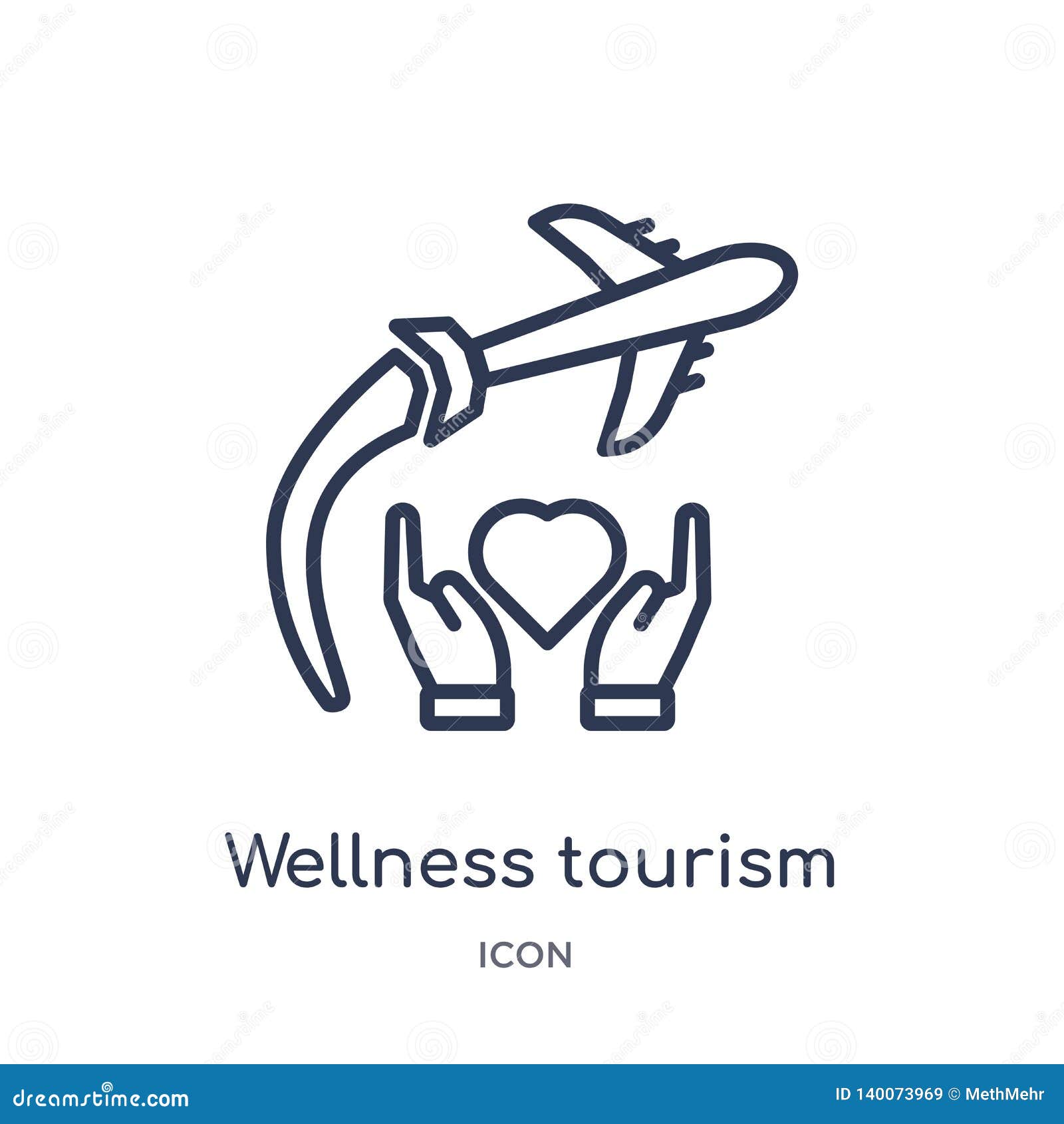 Linear Wellness Tourism Icon from General Outline Collection. Thin Line ... Linear Wellness Tourism Icon from General Outline Collection. Thin Line ...