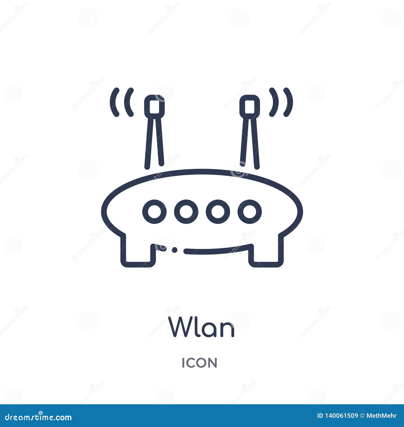 Wlan Icon For Interface Design Vector Illustration | CartoonDealer.com ...