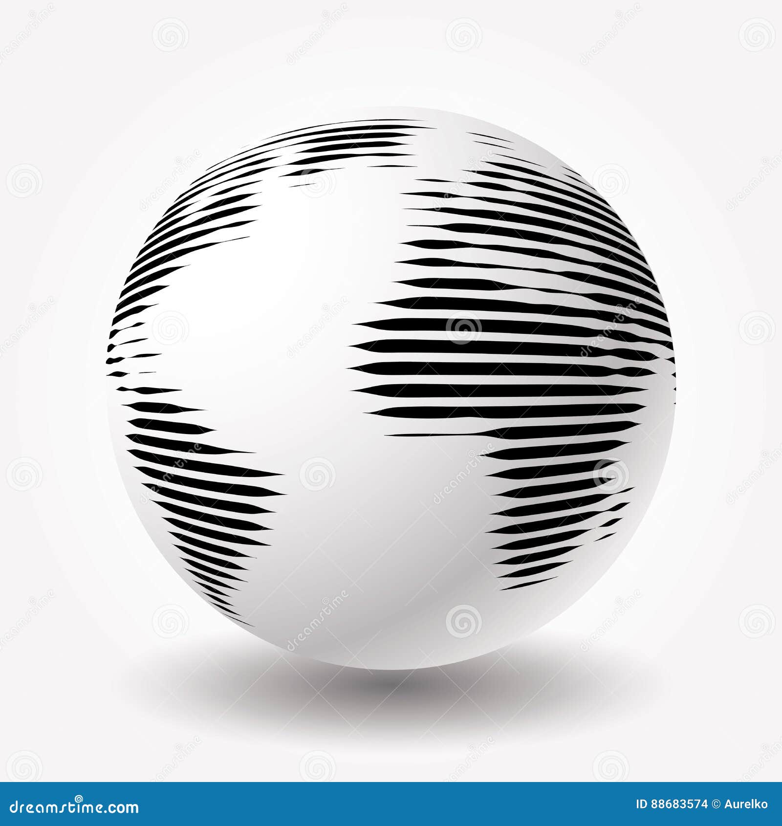 Linear world globe stock vector. Illustration of clean - 88683574