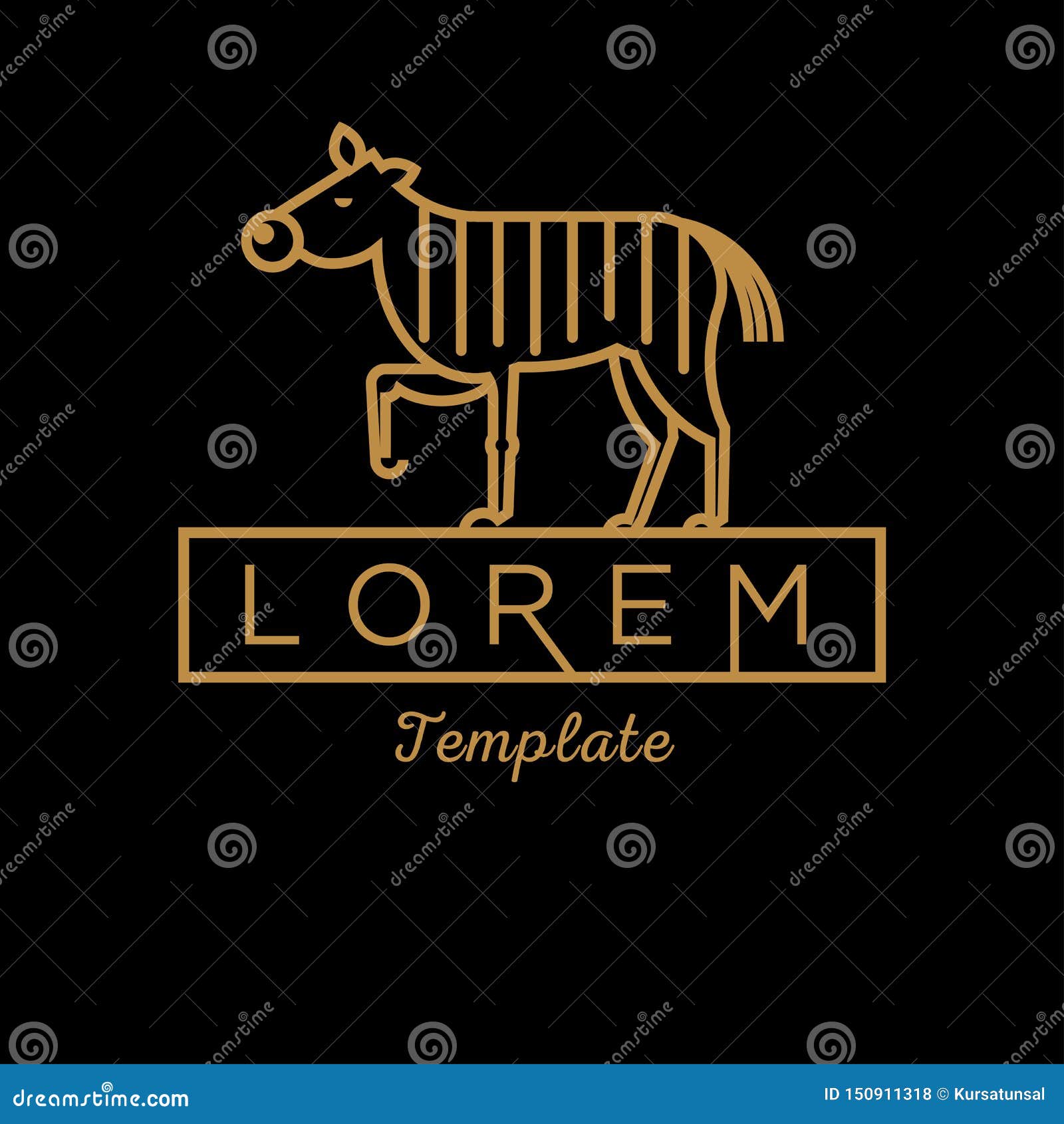 Linear Zebra Sign Vector Design Stock Vector - Illustration of africa ...