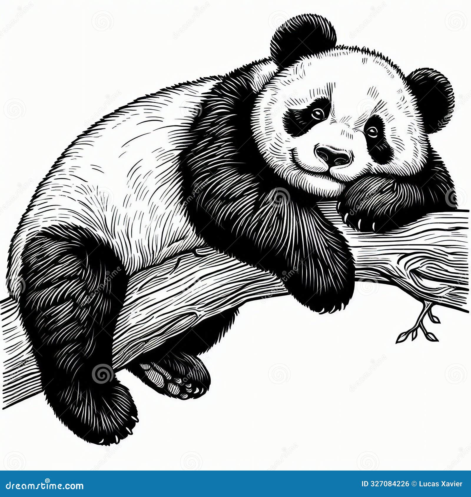 Lineart panda design stock illustration. Illustration of geometric ...