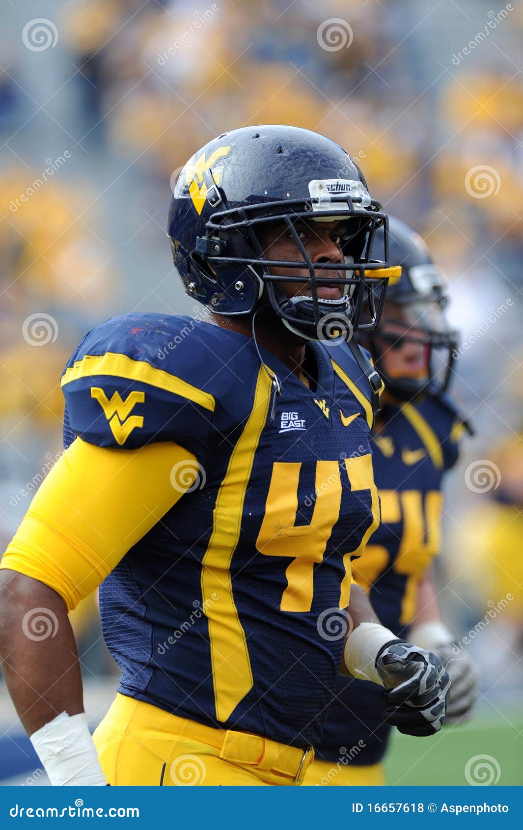 Linebacker Doug Rigg De WVU Foto de Stock Editorial - Imagem de ...