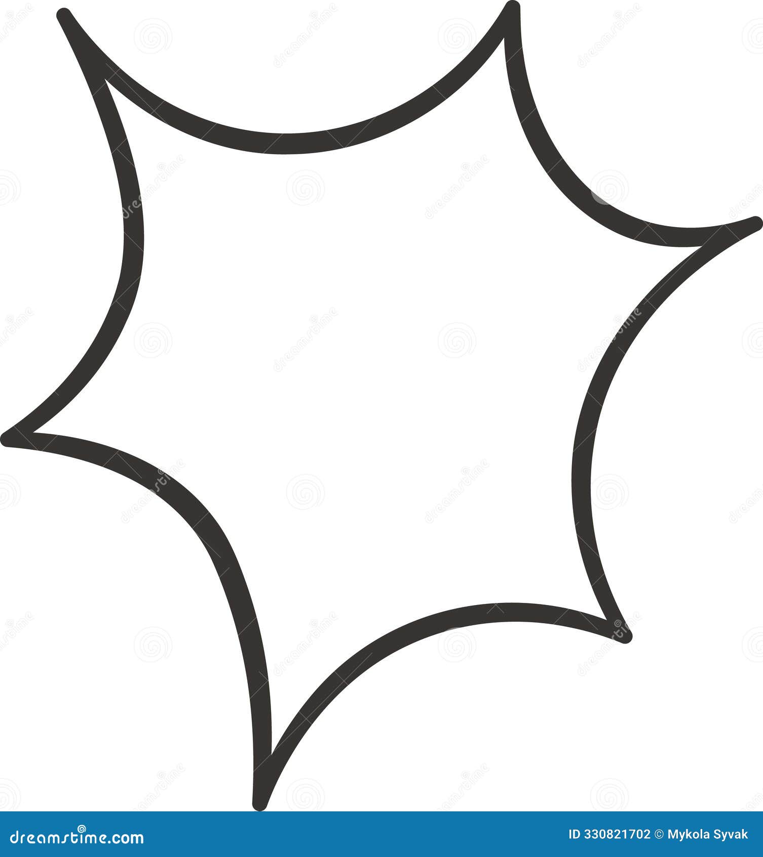 Lined Abstract Star Shape stock illustration. Illustration of vector ...