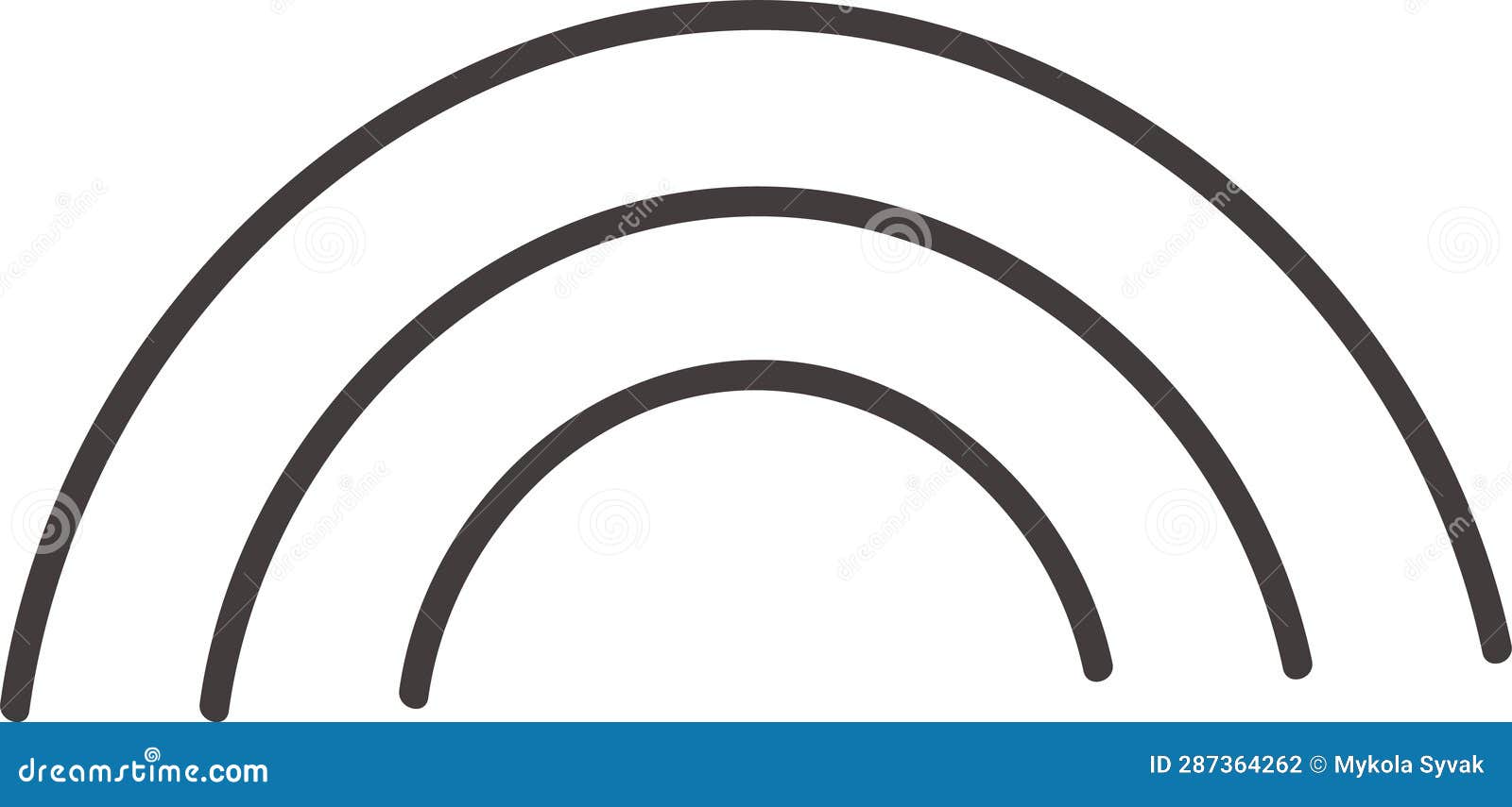 Lined Arch Design stock illustration. Illustration of vector - 287364262