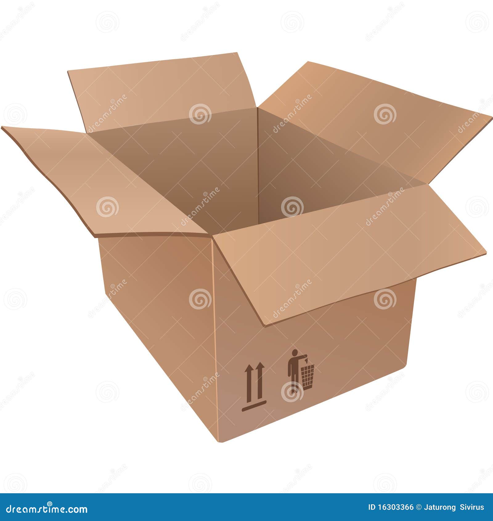 Lined Cardboard Boxes Royalty-Free Stock Image | CartoonDealer.com ...