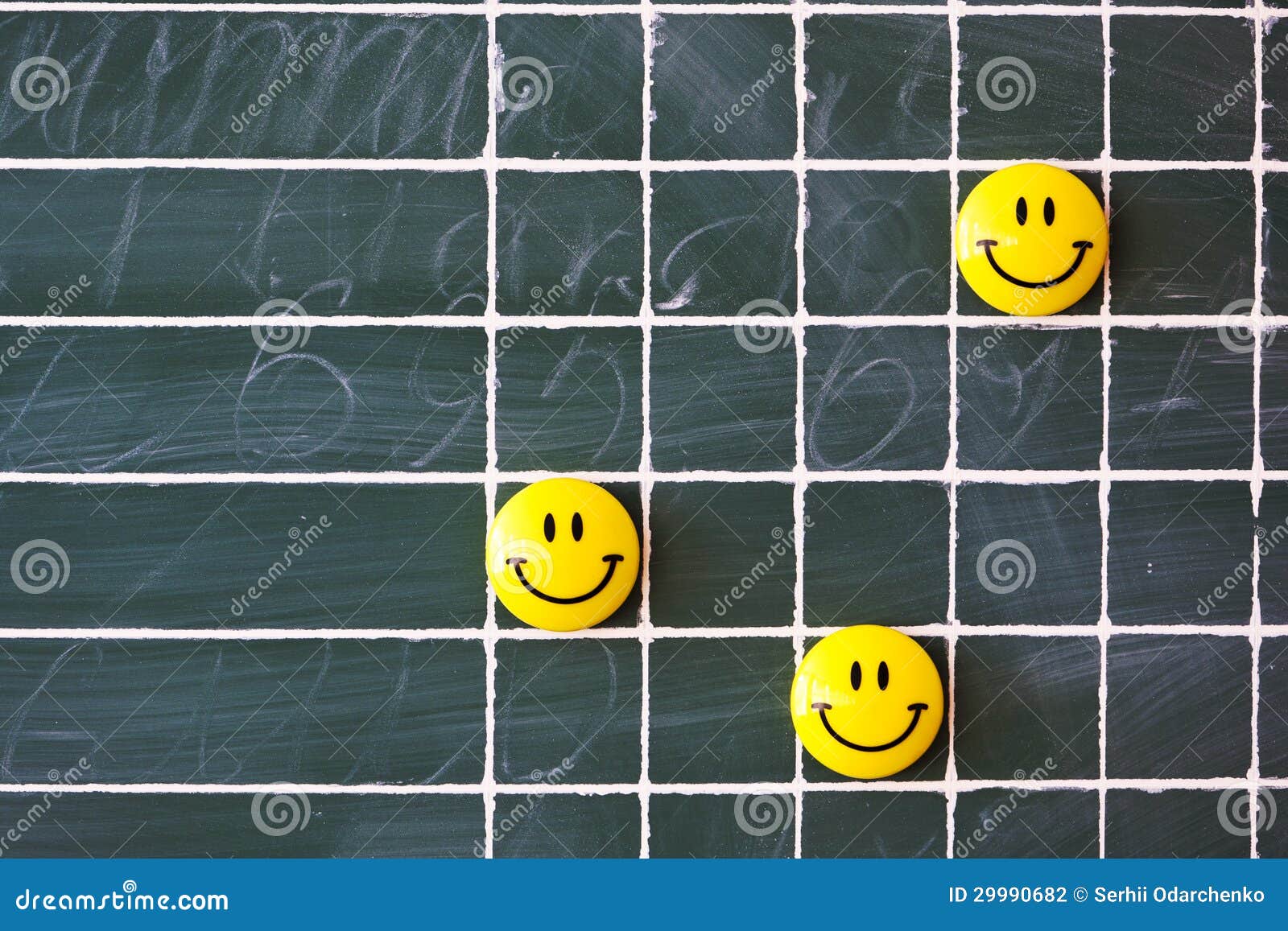 School Board with Magnetic Smile Stock Photo - Image of elementary ...