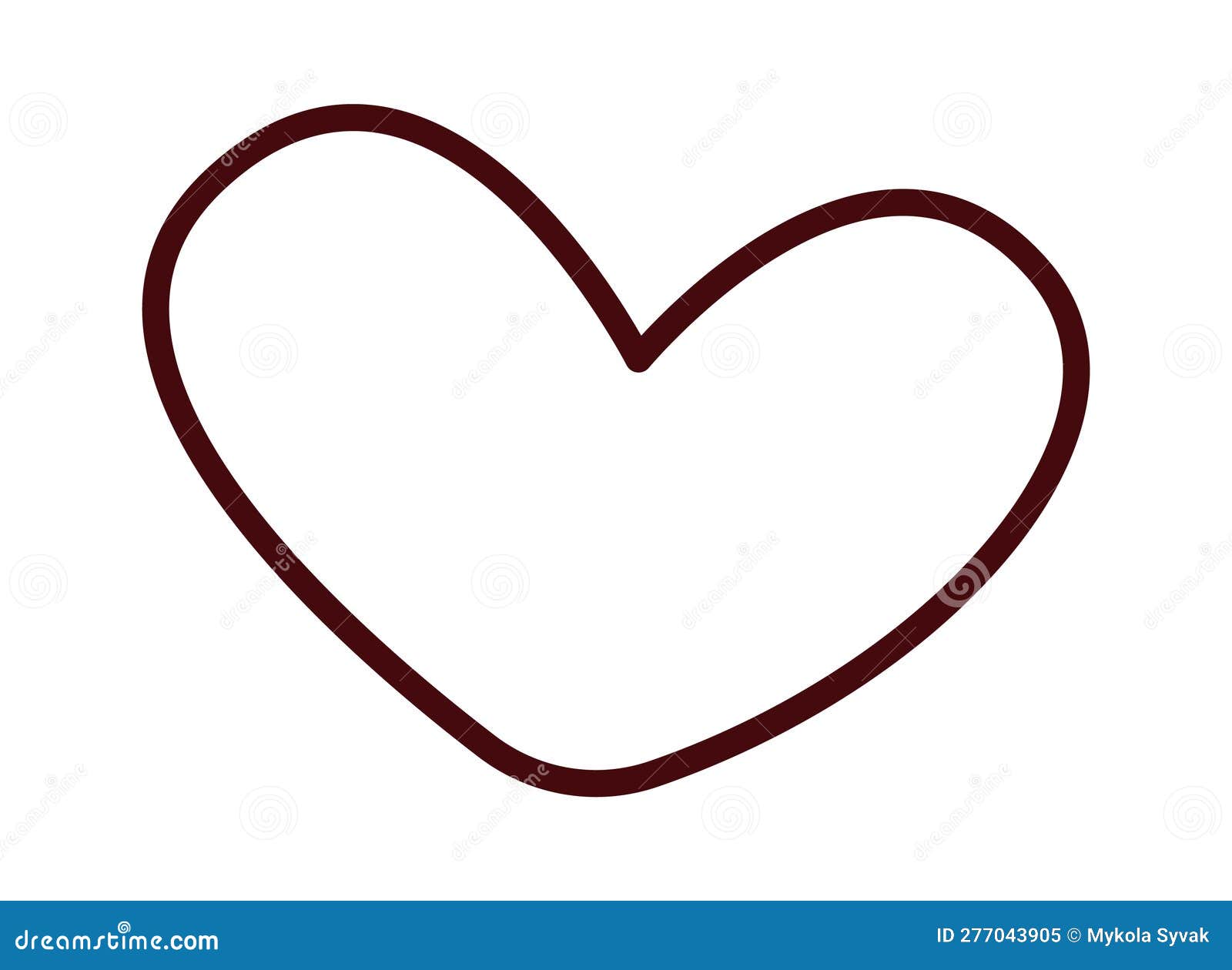 Lined Heart Icon stock vector. Illustration of symbol - 277043905