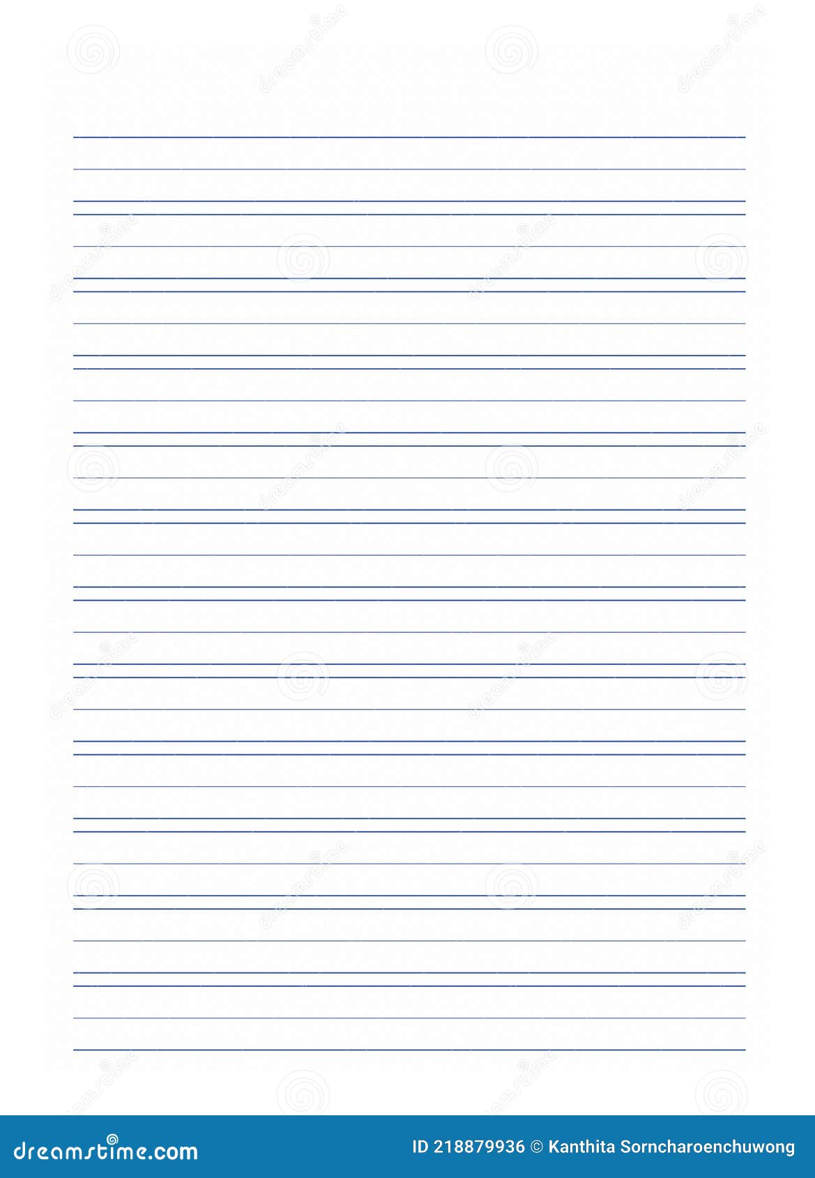 A4 Lined Illustration Mockup Vertical Made In Proportional Size ...